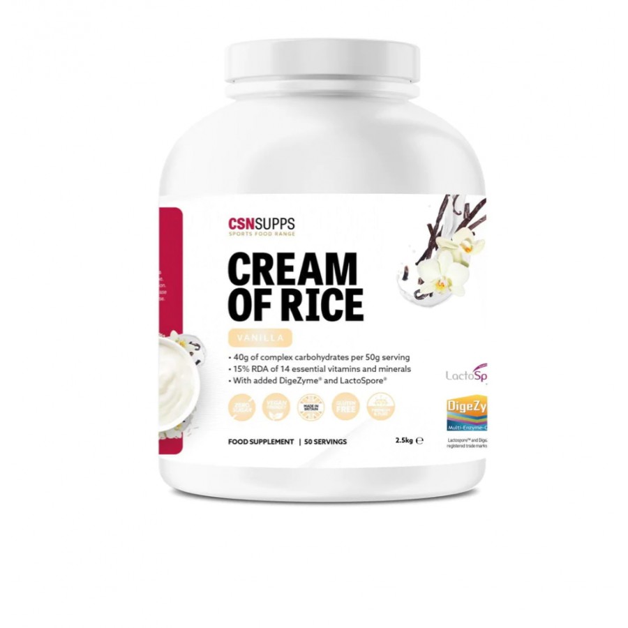 CSN Supps Cream of Rice Vanilla Flavor - 2.5 kg